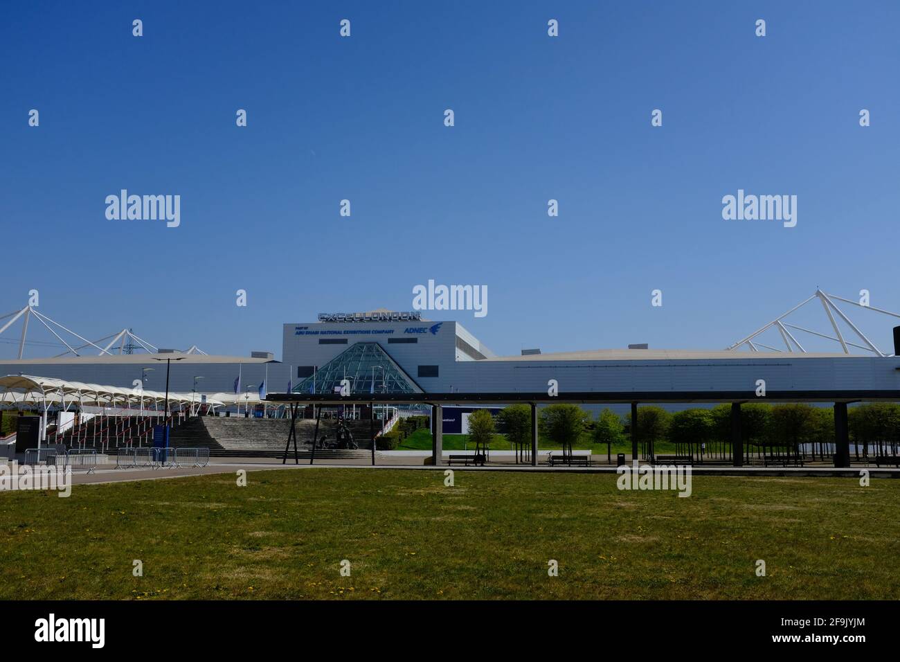SILVERTOWN, LONDON - 19TH APRIL 2021: Excel London exhibition centre ...