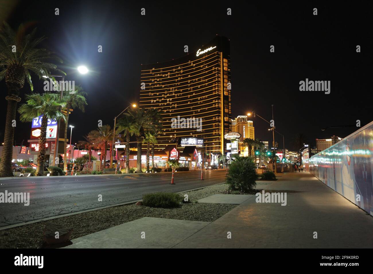 Las Vegas, NV, USA, 2.09.2020 - South Las Vegas Boulevard night view ...