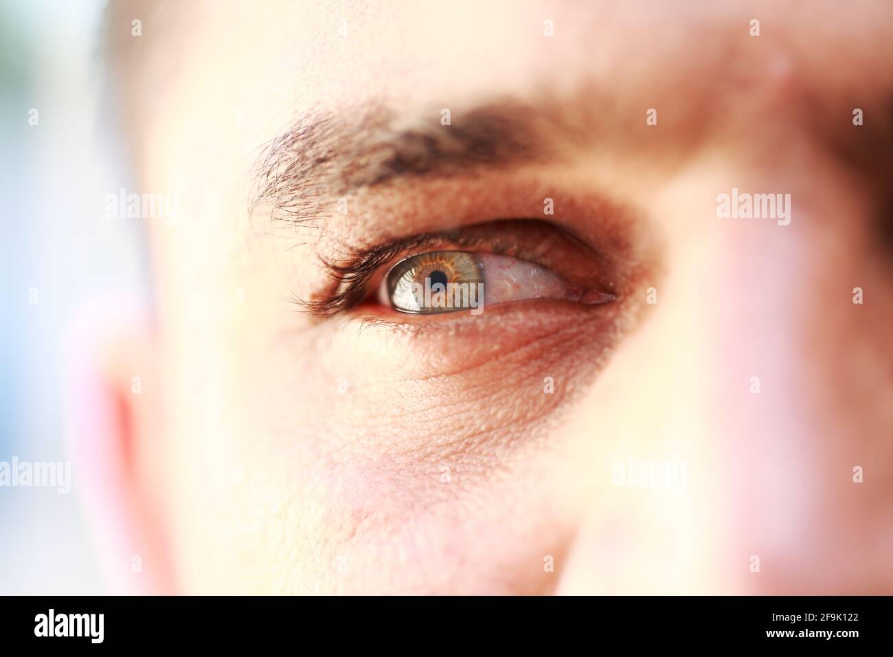 Colored eye of a Pakistani pathan man Stock Photo - Alamy