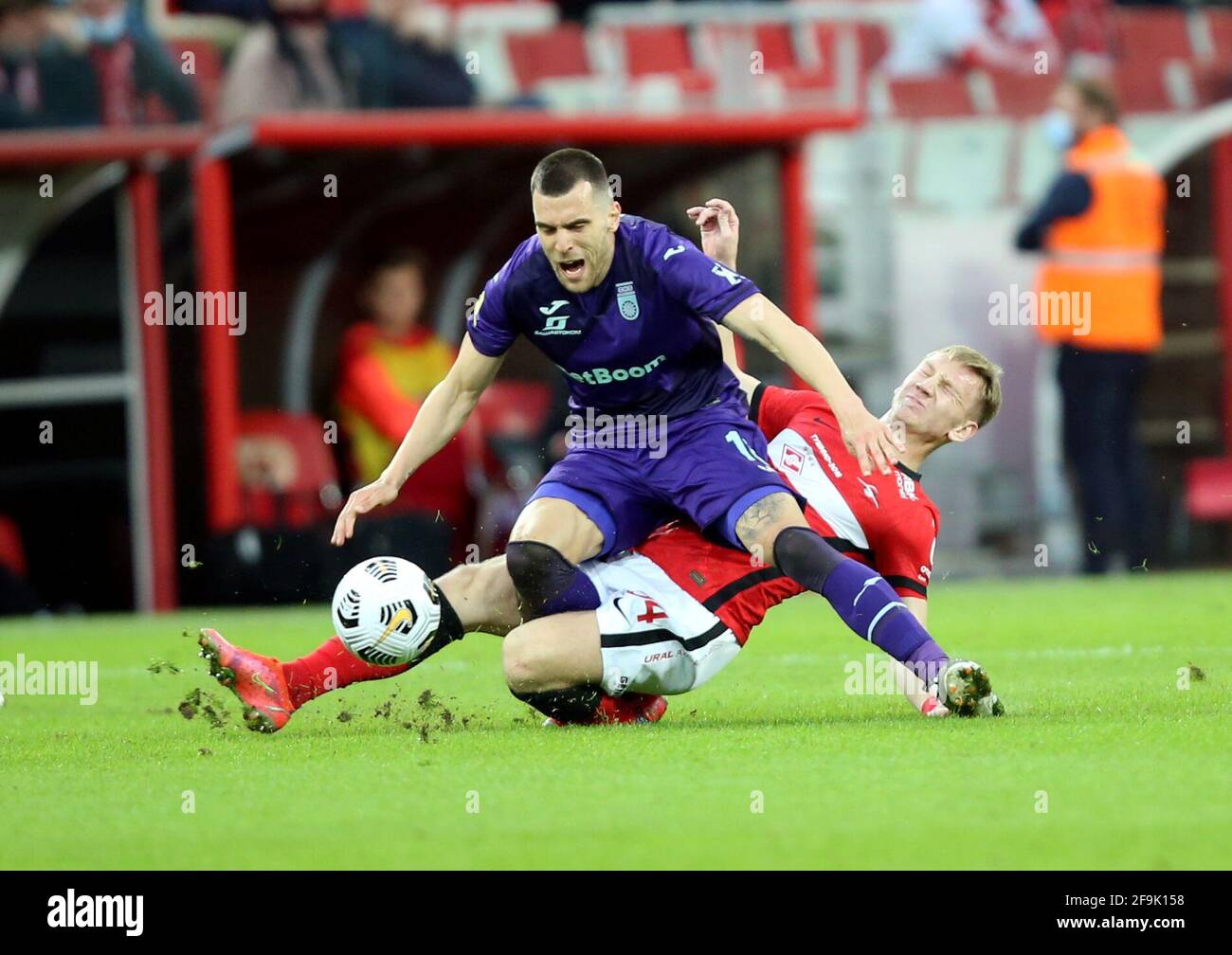 MOSCOW, RUSSIA, APRIL 18, 2021. The 2020/21 Russian Football Premier ...