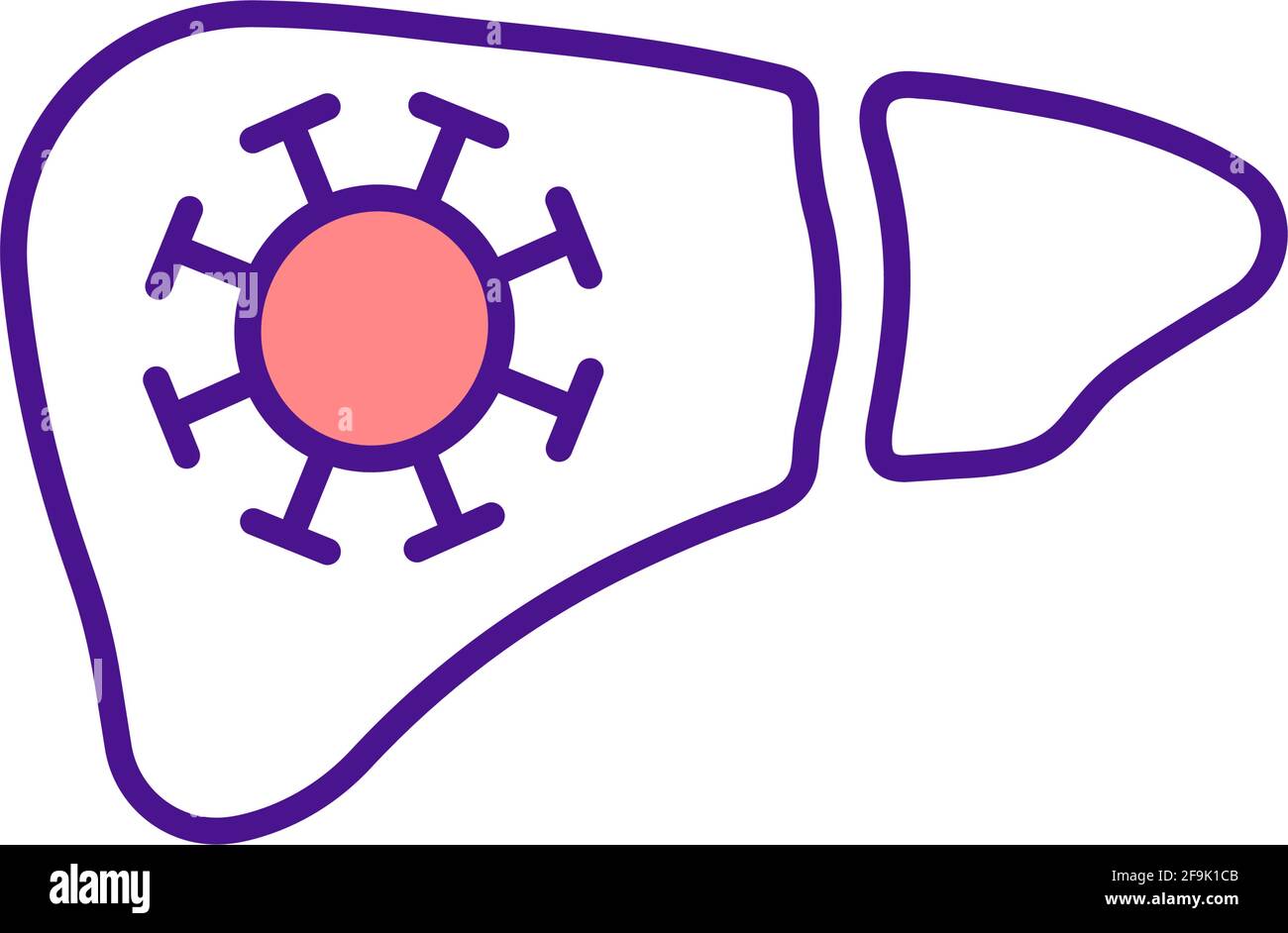 Liver cancer RGB color icon Stock Vector Image & Art - Alamy