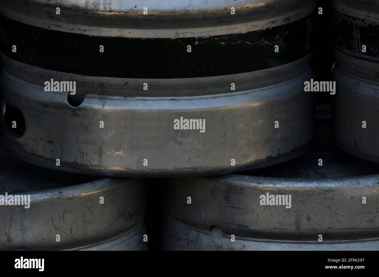beer kegs detail close up, liquid tank Stock Photo - Alamy