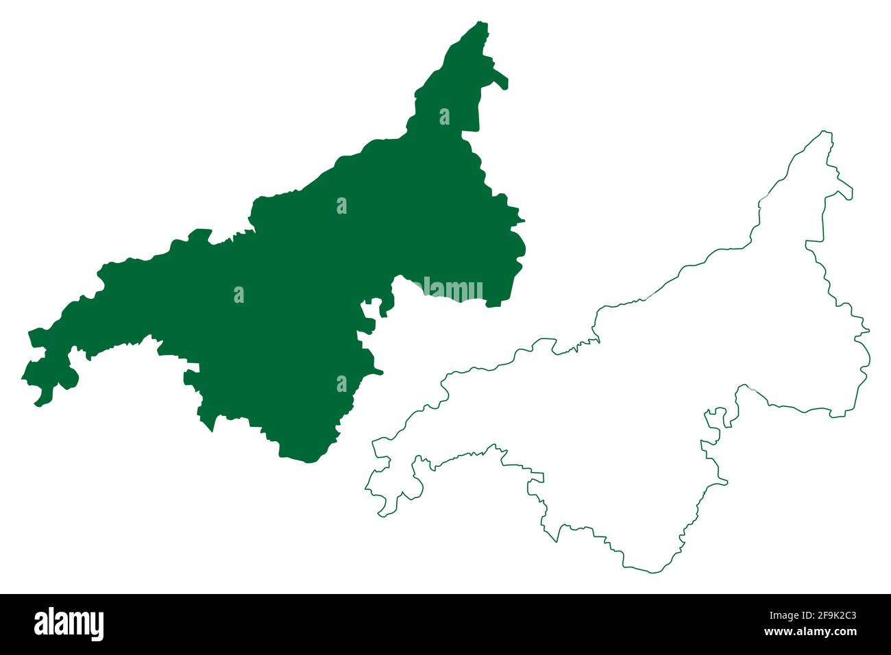 Bellary district (Karnataka State, Republic of India, Gulbarga Division ...