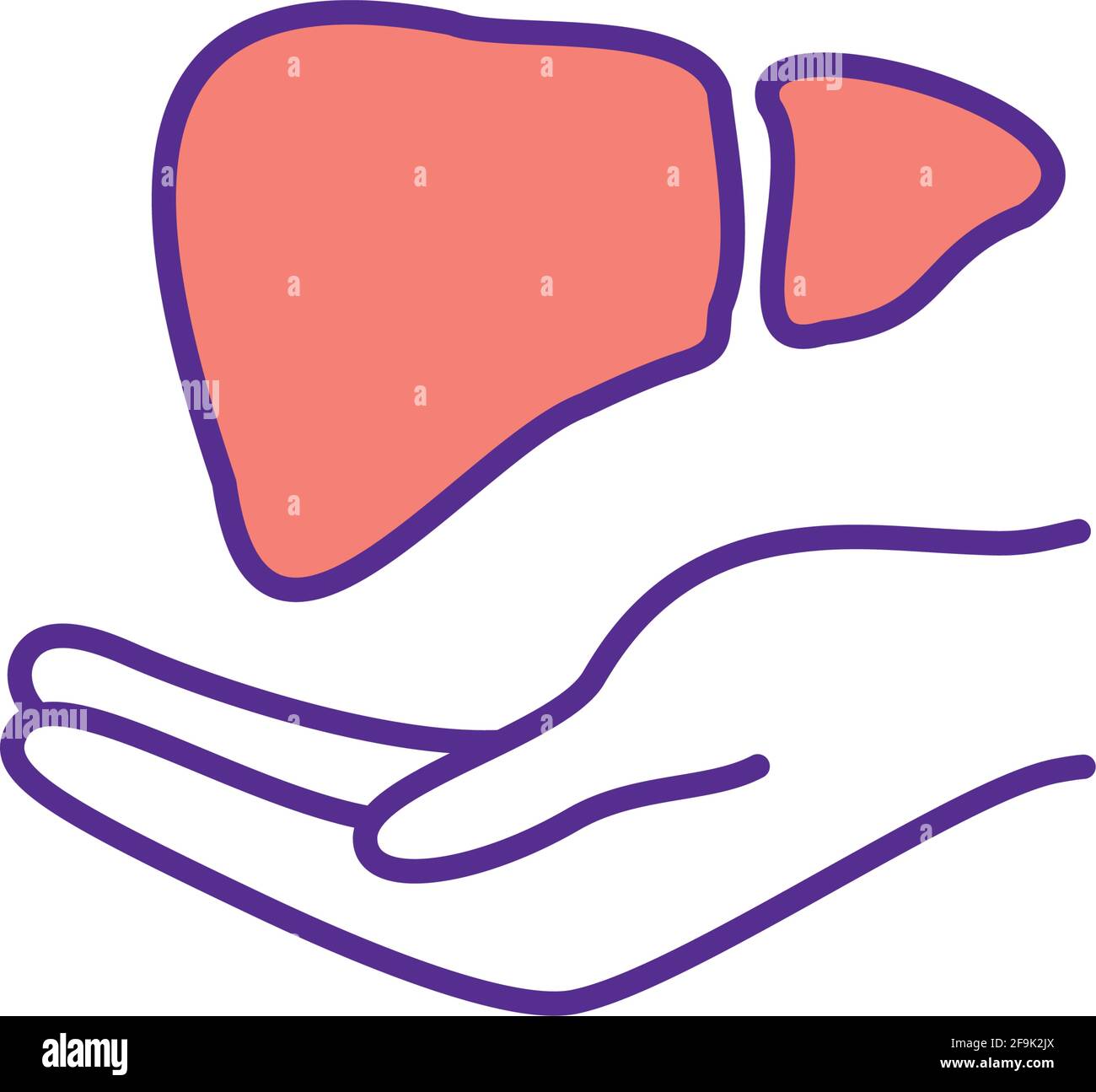 Liver disease awareness and control RGB color icon Stock Vector Image ...