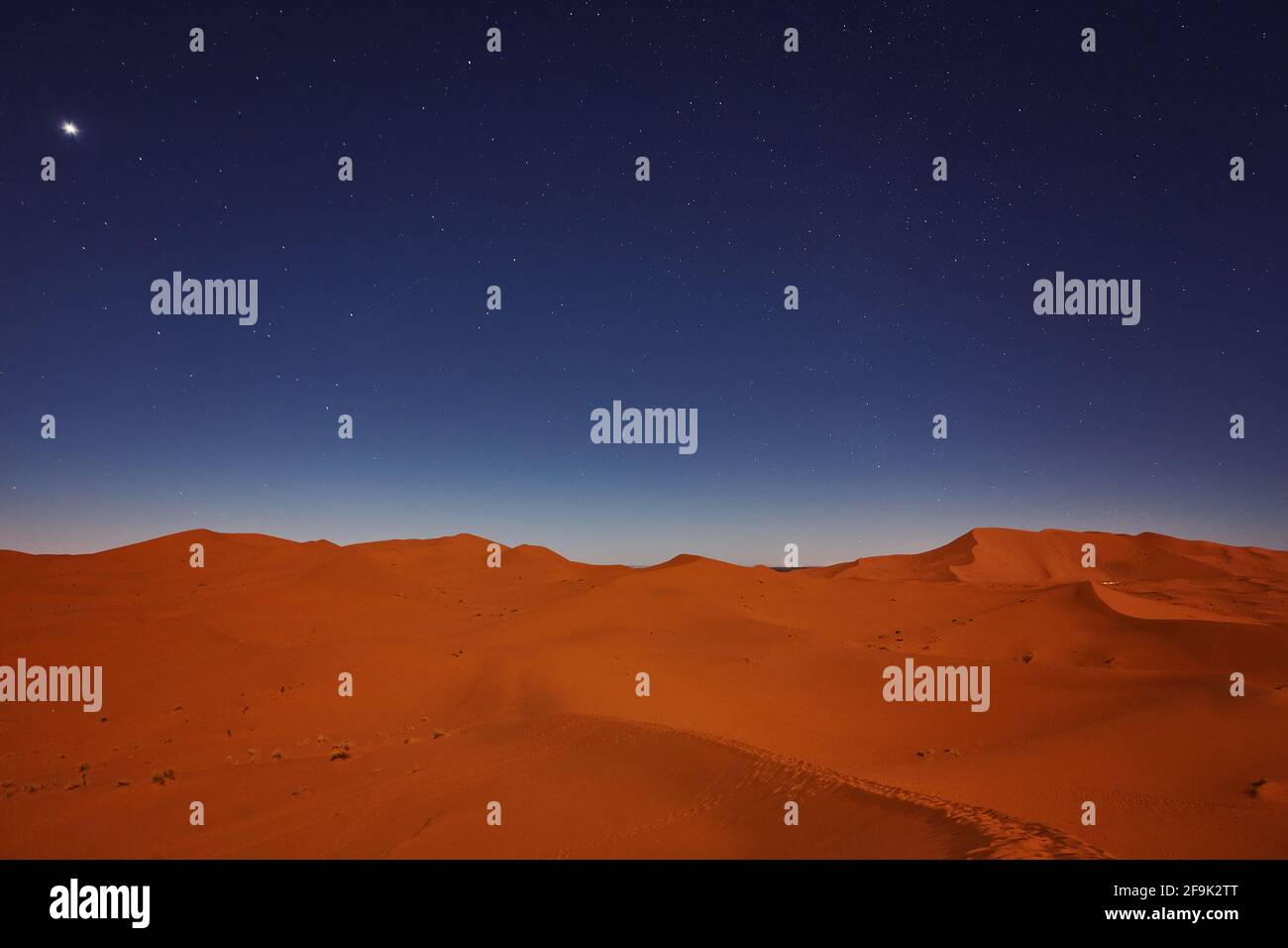 Stars at night over the dunes, Sahara Desert, Merzouga, Morocco Stock ...