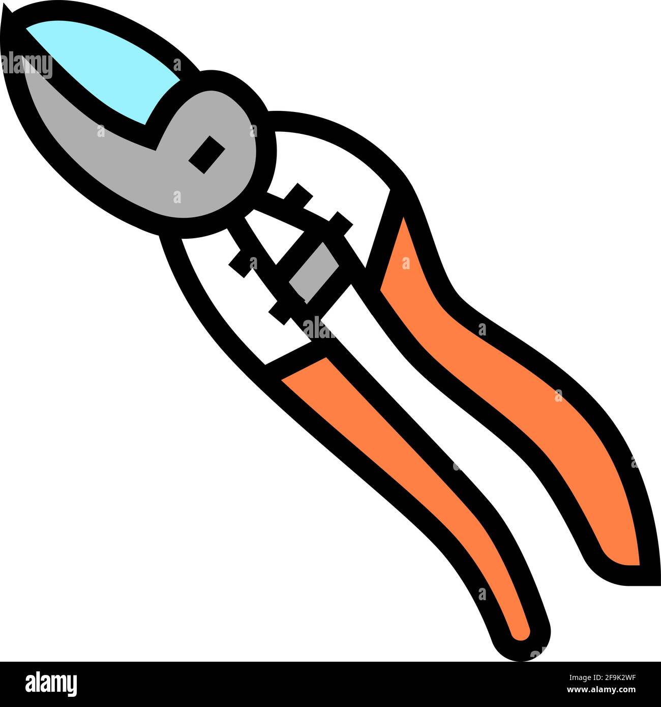 secateurs gardening tool color icon vector illustration Stock Vector ...