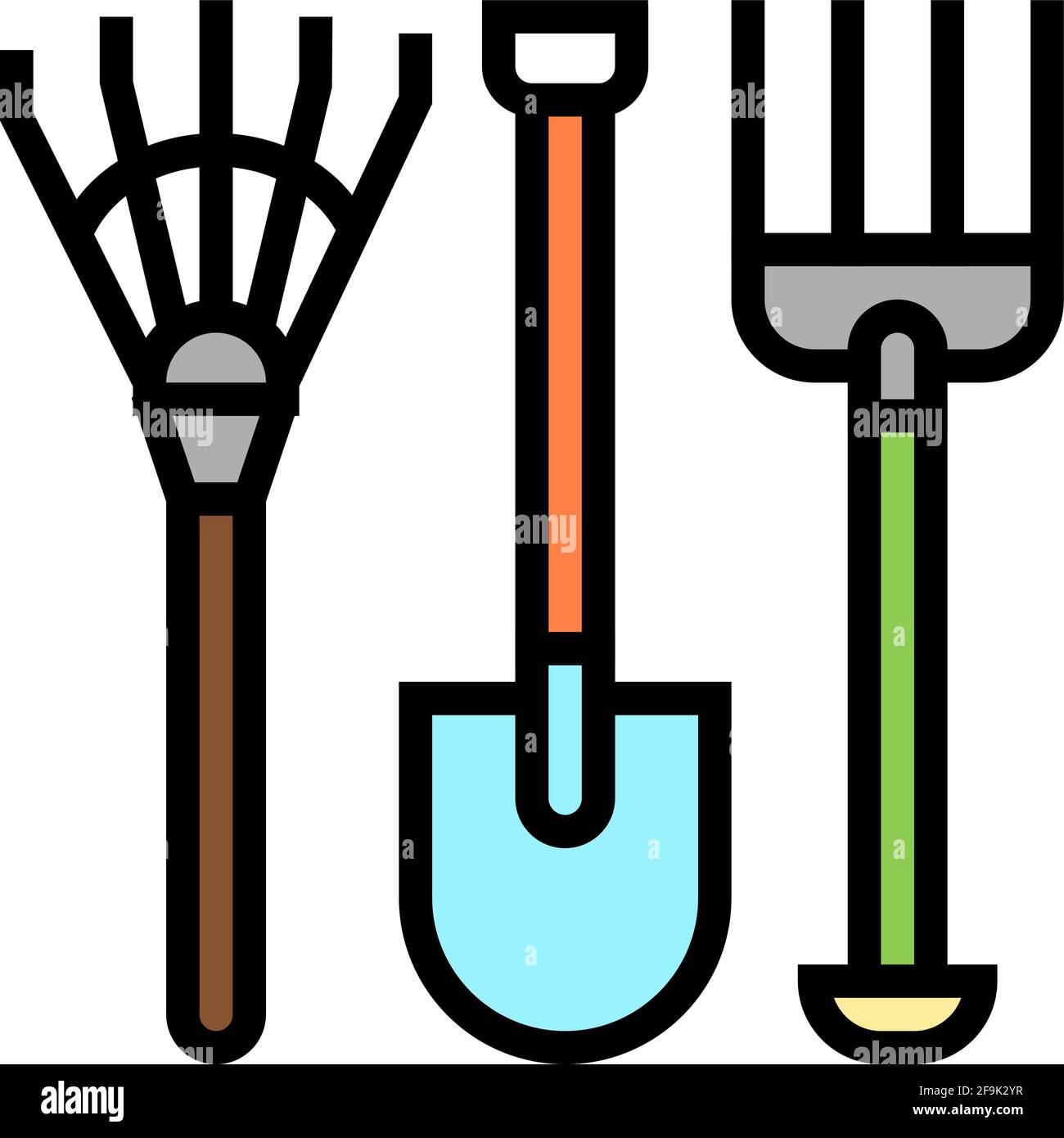 equipment for gardening color icon vector illustration Stock Vector ...