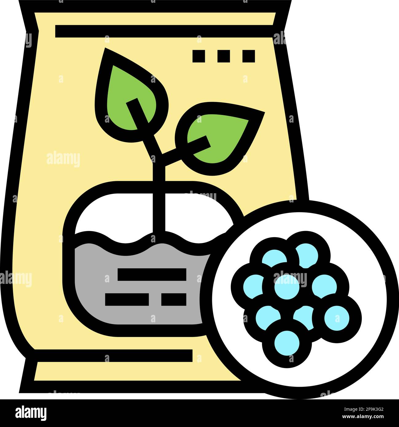 fertilizers gardening color icon vector illustration Stock Vector Image ...