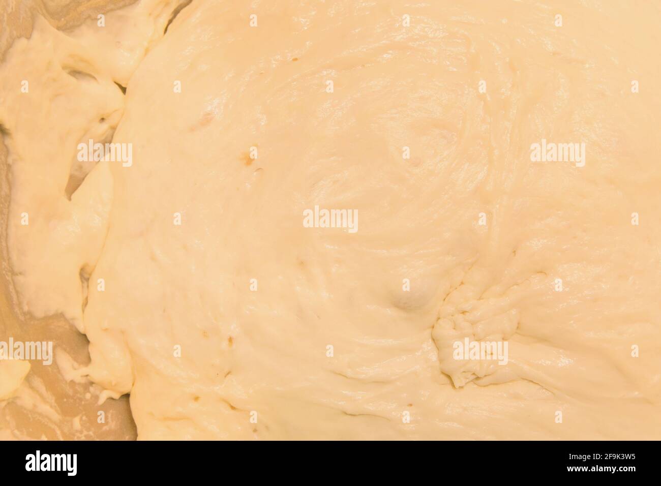 Kneading fresh yeast dough texture background for cooking culinary ...
