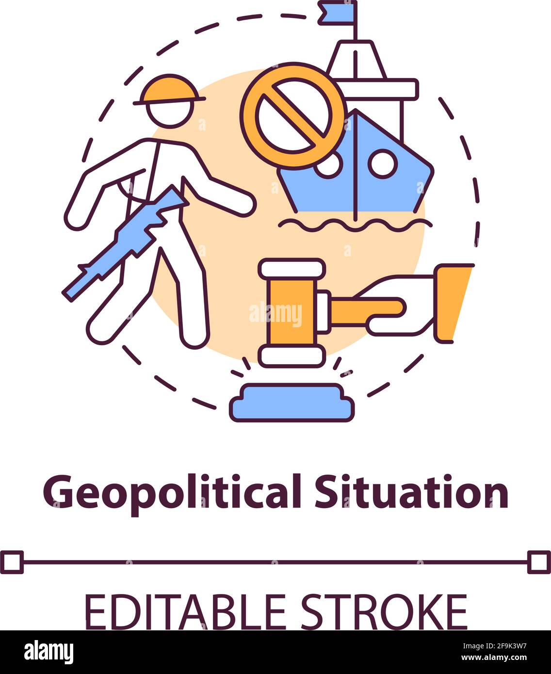 Geopolitical situation concept icon Stock Vector Image & Art - Alamy
