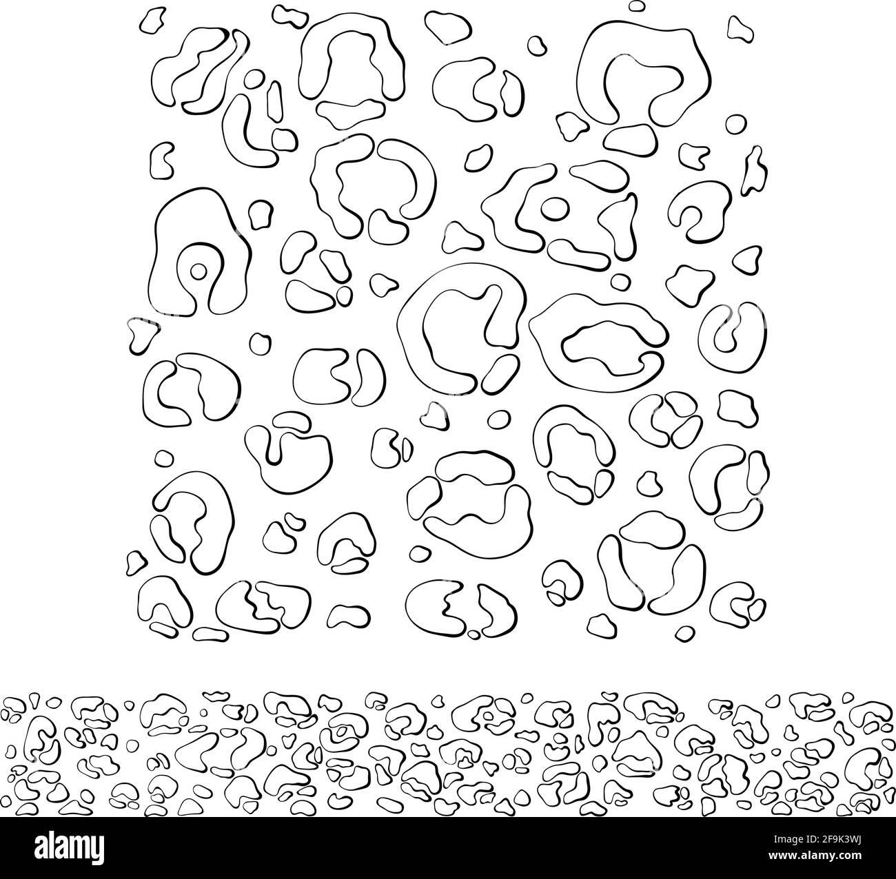 Abstract geometric pattern on the skin of a jaguar Stock Vector Image ...