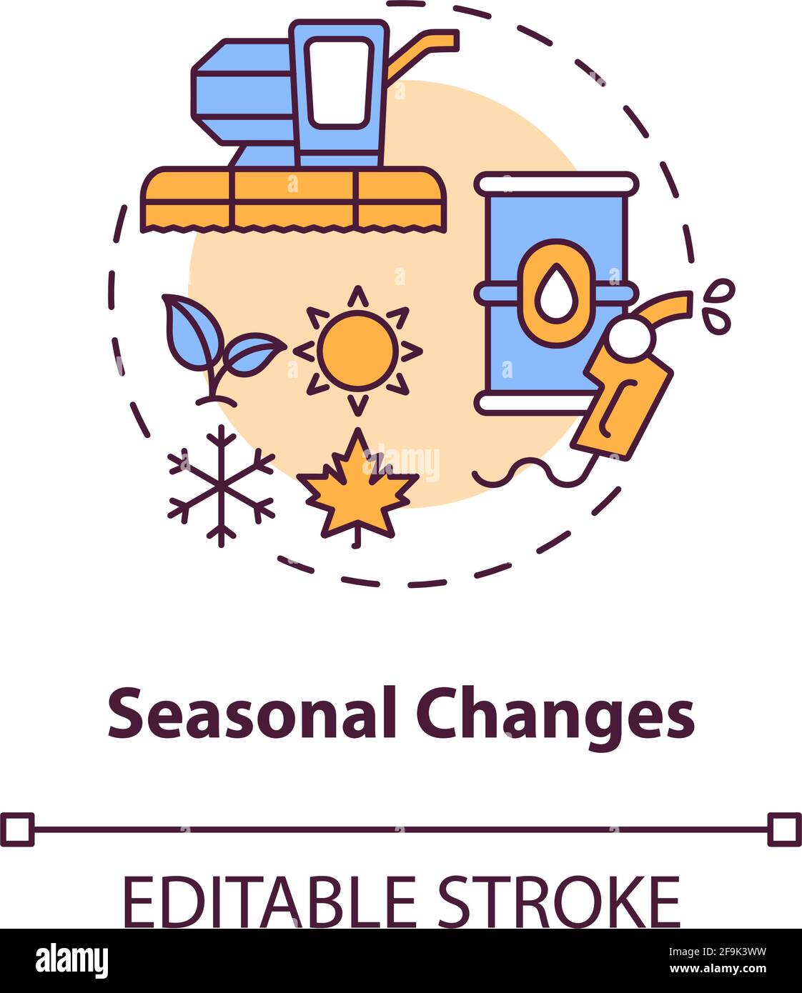 Seasonal changes concept icon Stock Vector Image & Art - Alamy
