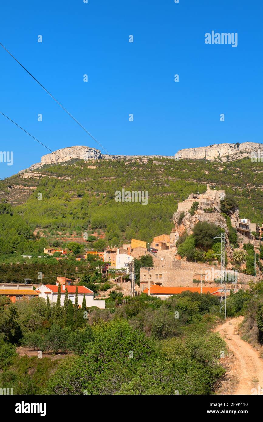 Historic village Pratdip in the mountains in Spain Stock Photo - Alamy