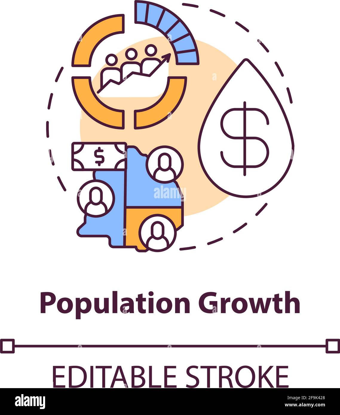 Population growth concept icon Stock Vector Image & Art - Alamy