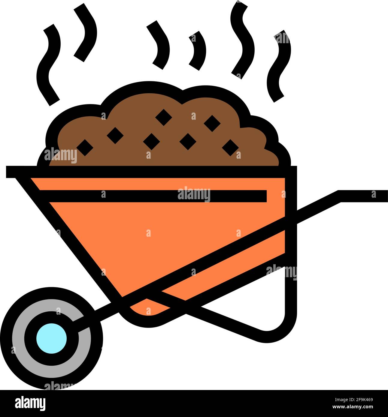 compost for gardening color icon vector illustration Stock Vector Image ...