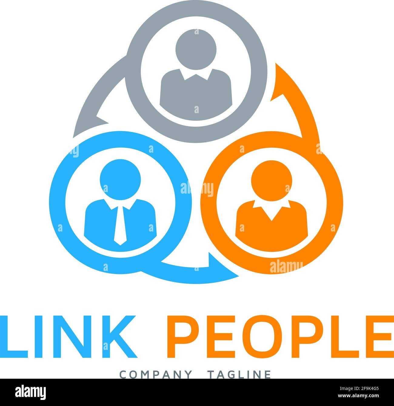 Logo Deisgn Vector Link People Stock Vector Image & Art - Alamy