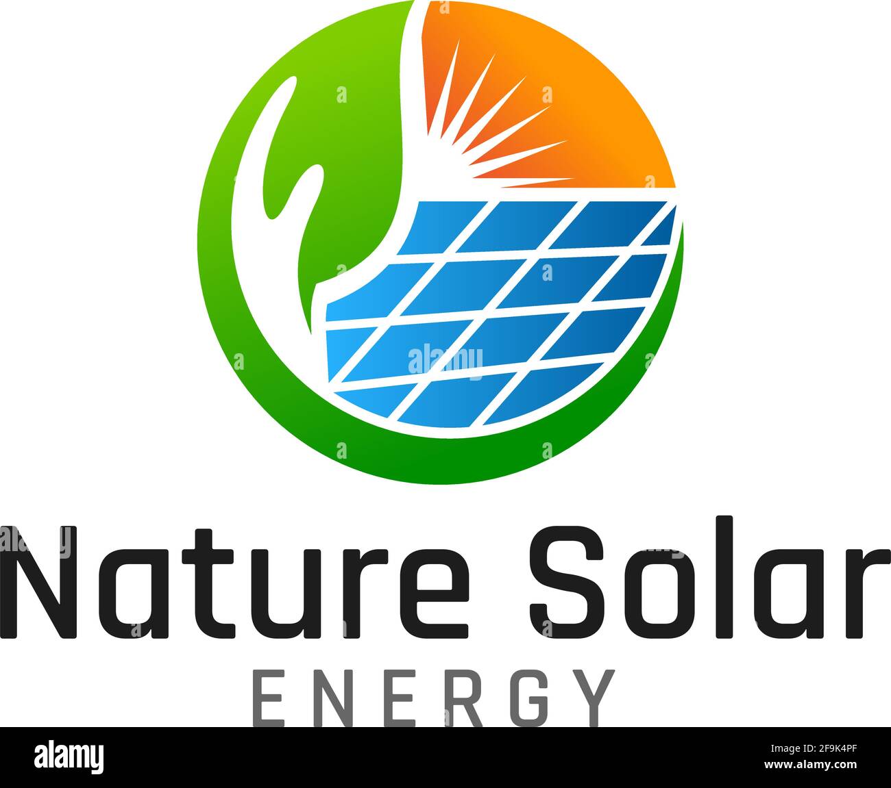 Logo Deisgn Vector Nature Solar Stock Vector Image & Art - Alamy