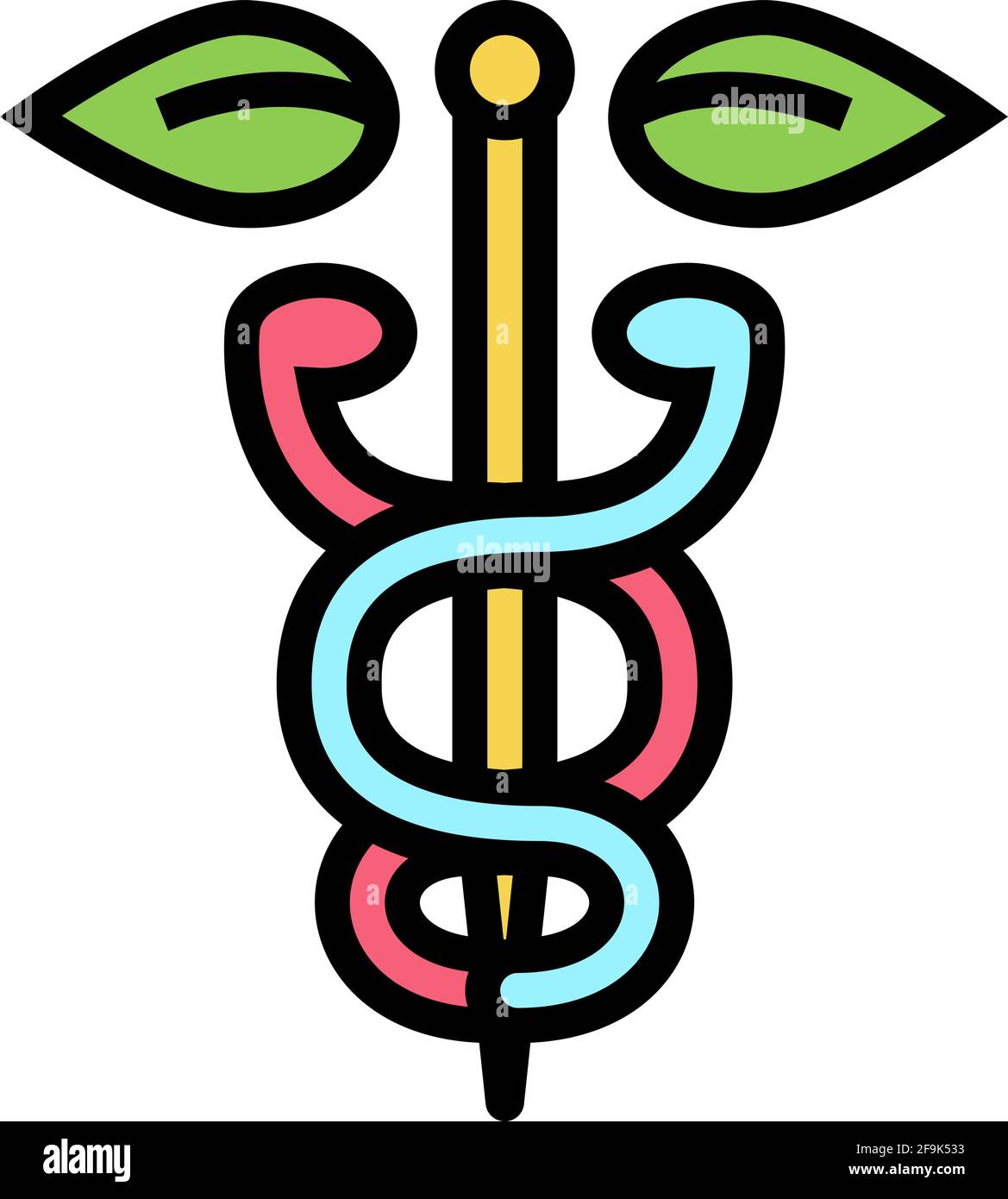 symbol homeopathy color icon vector illustration Stock Vector Image ...