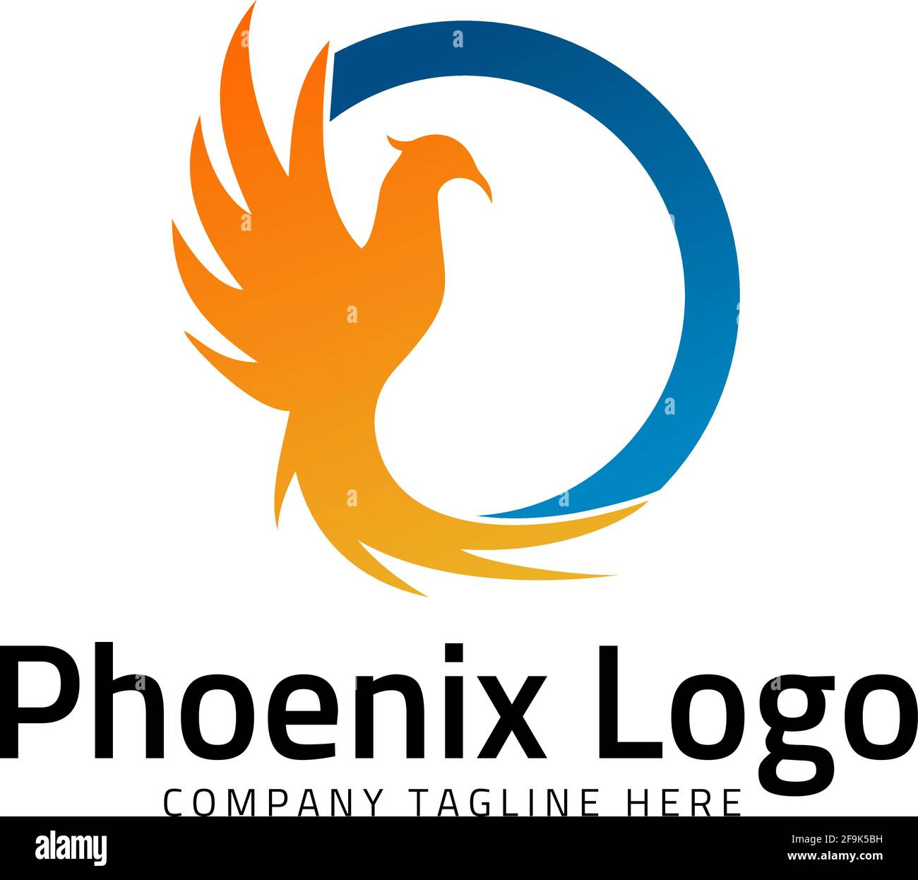 Phoenix icon logo design hi-res stock photography and images - Alamy
