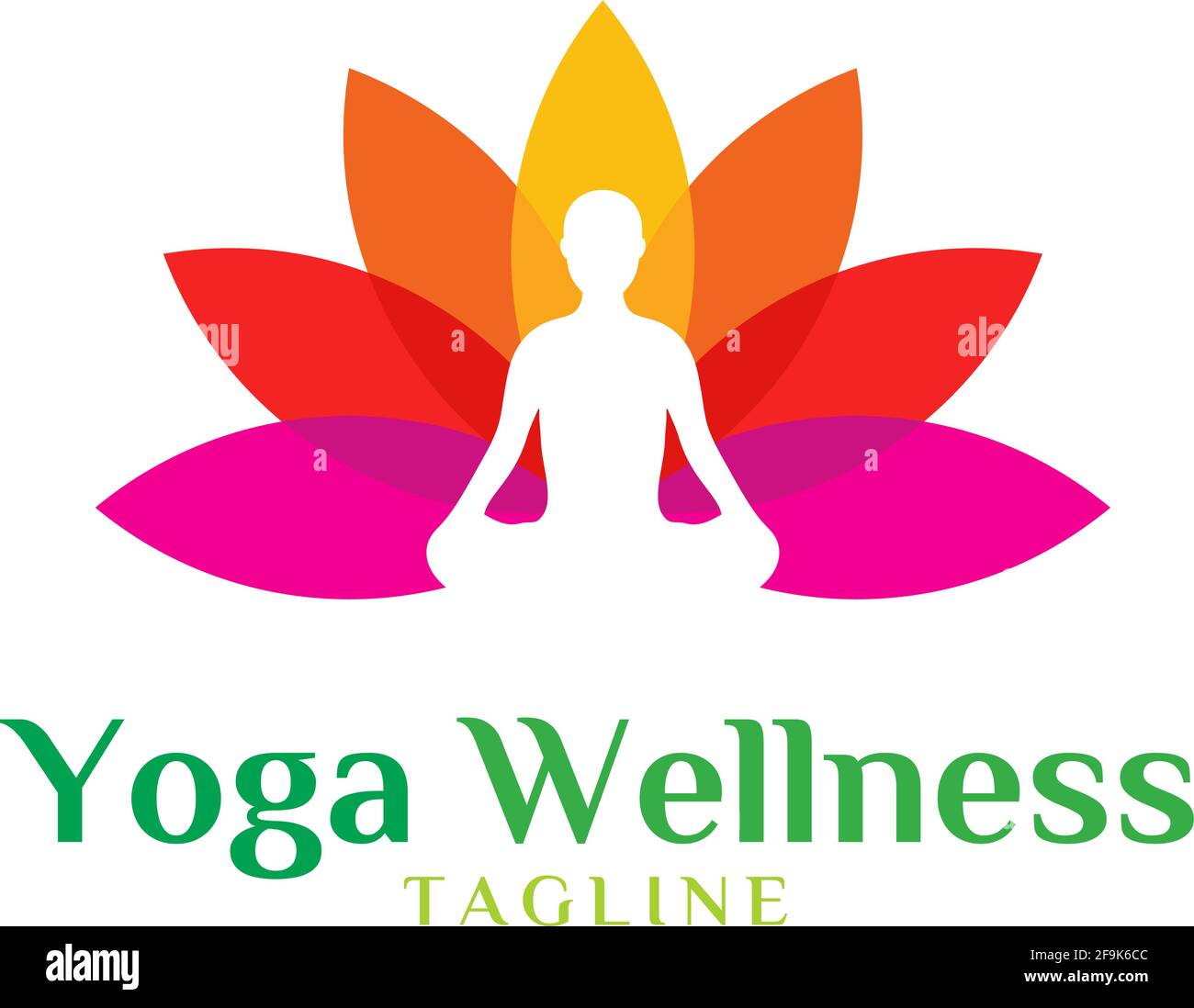 Logo Deisgn Vector Yoga Wellness Stock Vector Image & Art - Alamy