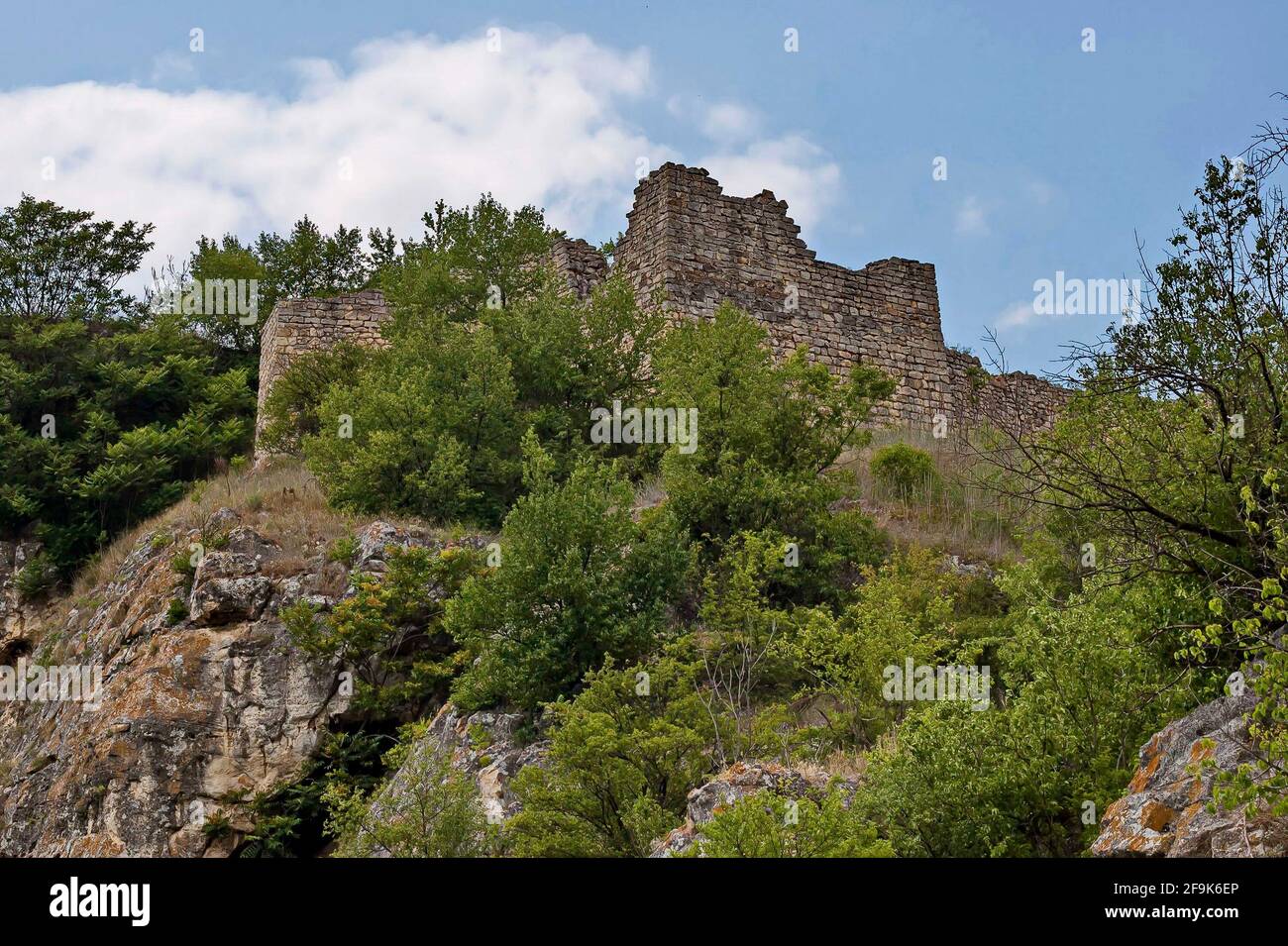 Exterior view of the ruins from Stone fortress tower from of the ...