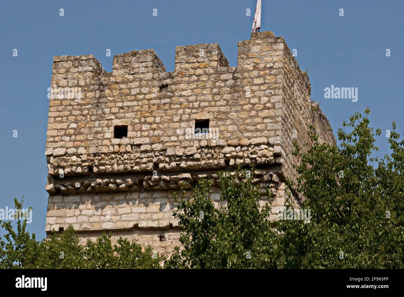 Exterior view of the ruins from Stone fortress tower from of the ...
