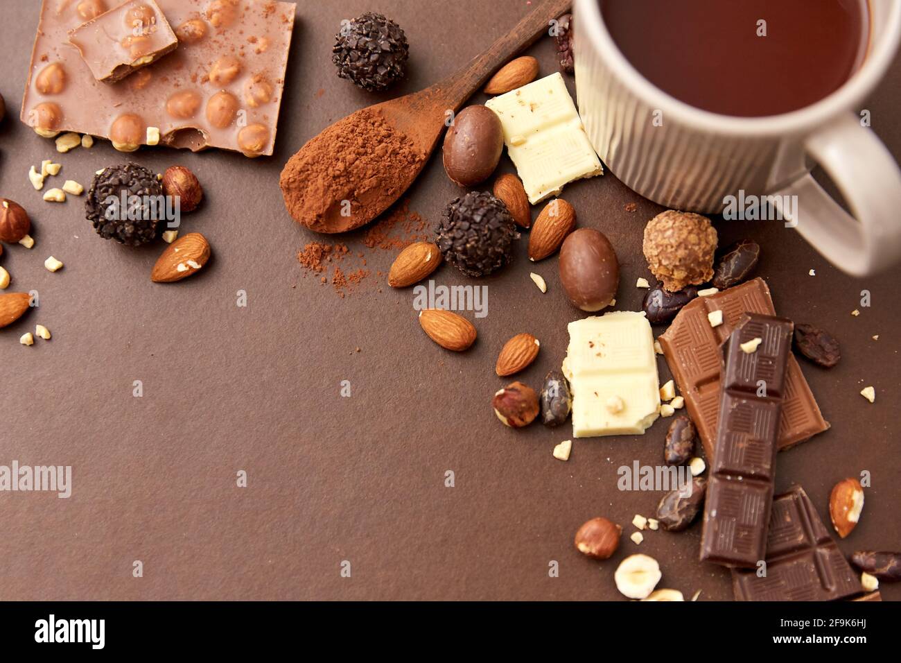Hot chocolate nuts cocoa hi-res stock photography and images - Alamy