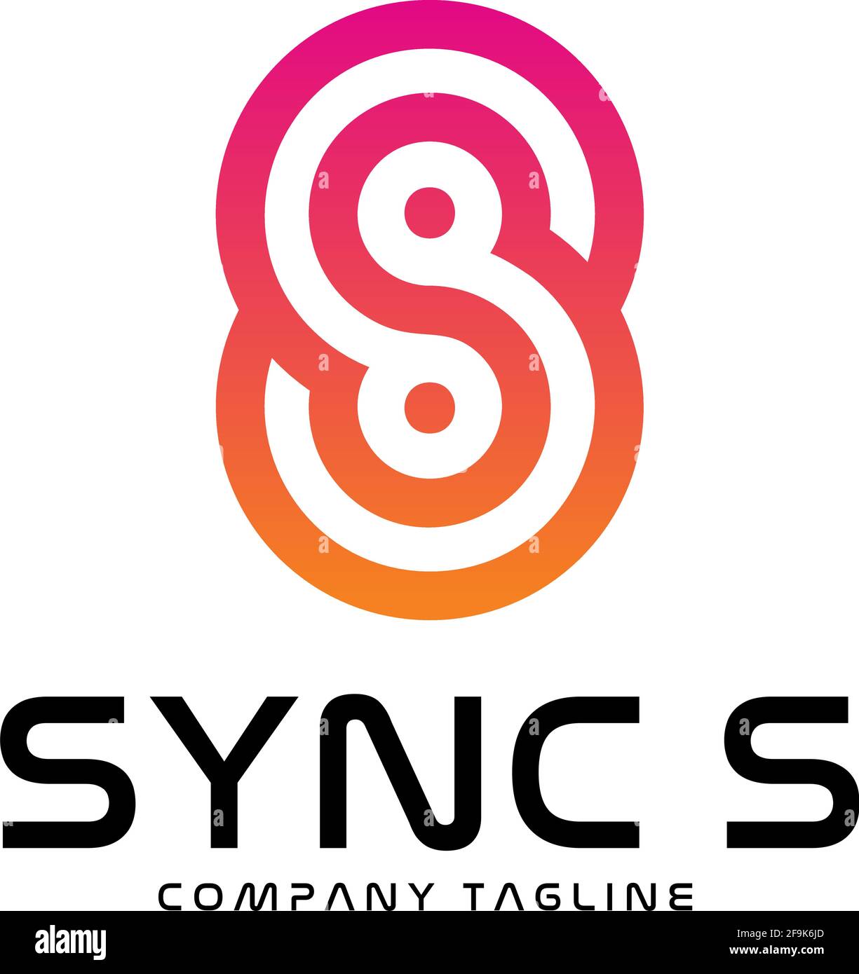 Logo Deisgn Vector Sync S Stock Vector Image & Art - Alamy