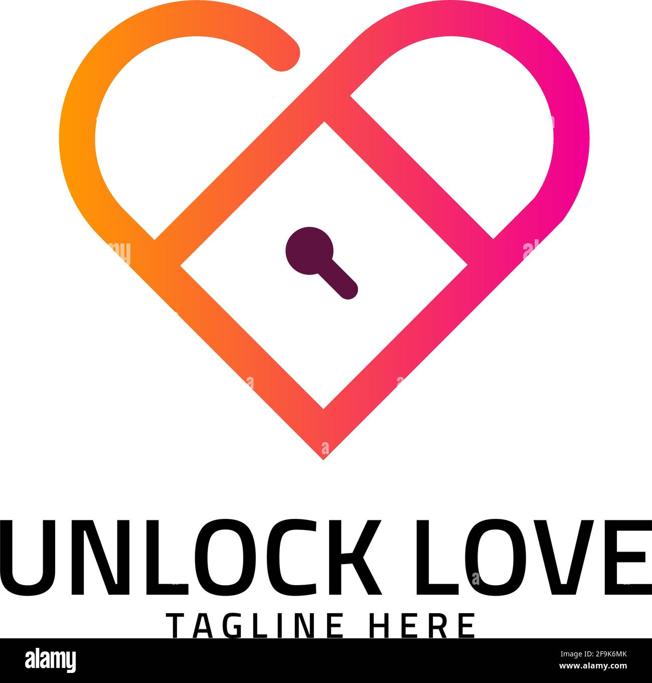 Unlock logo Stock Vector Images - Alamy