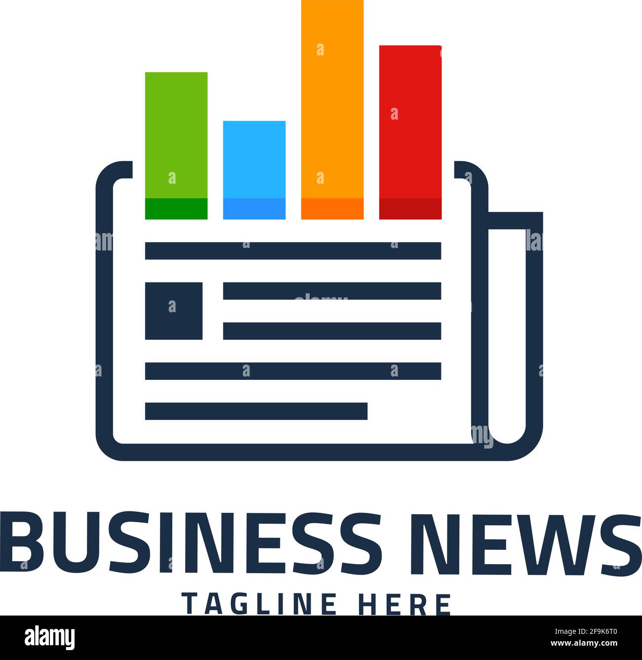 Logo Design Vector Business News Stock Vector Image & Art - Alamy