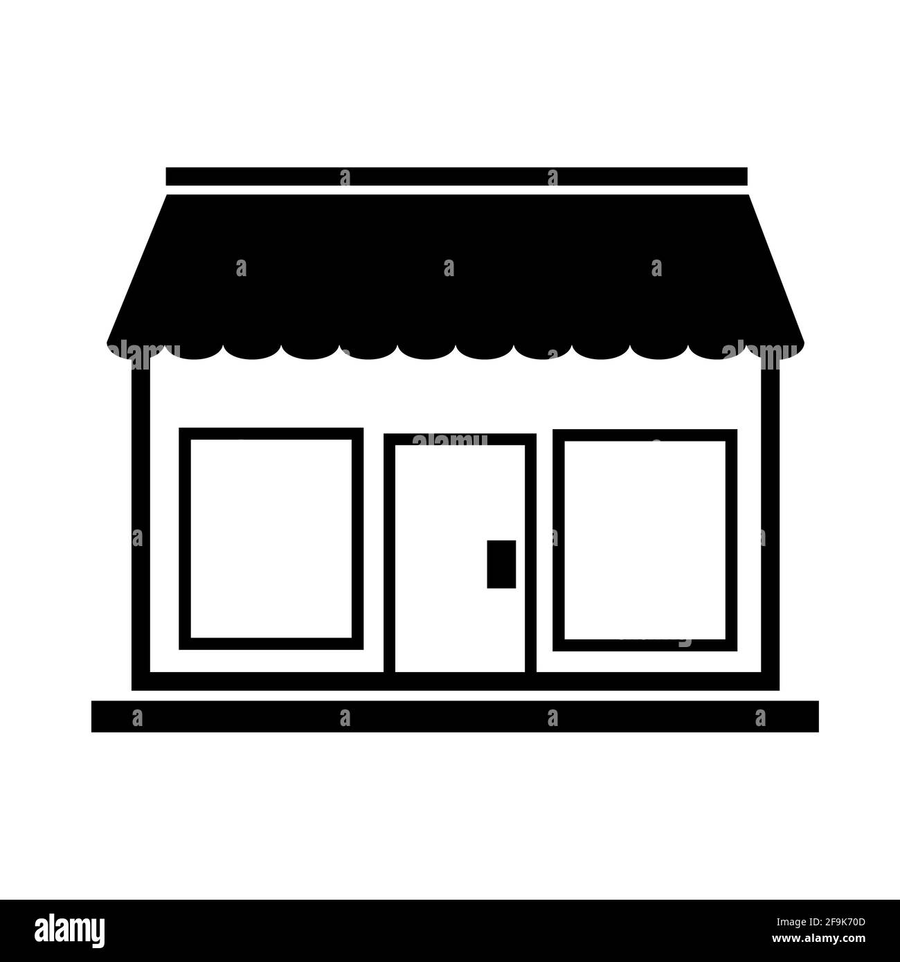 store icon on white background. shop sign. flat style. marketplace ...