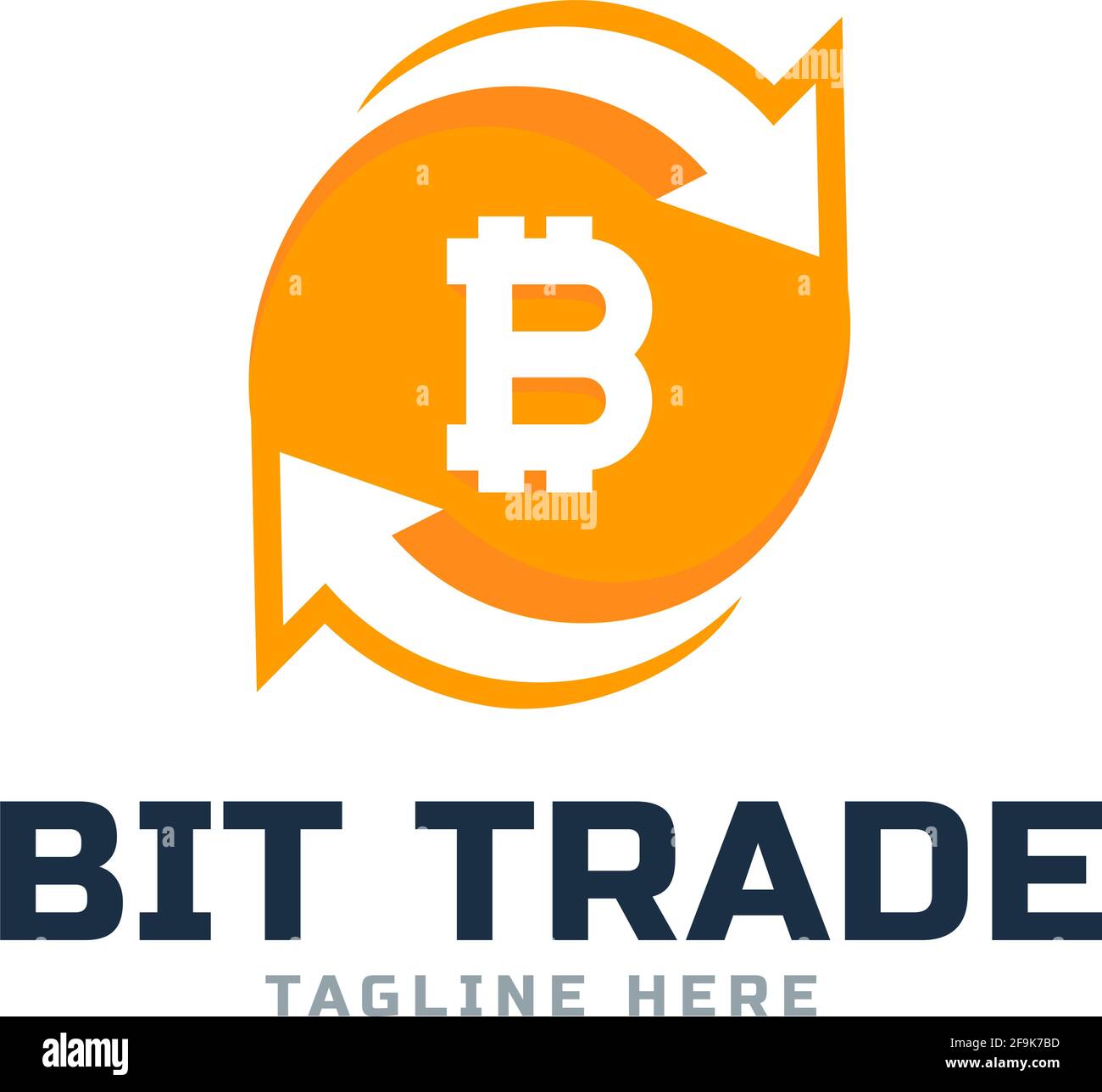 Logo Deisgn Vector Bit Trade Stock Vector Image & Art - Alamy
