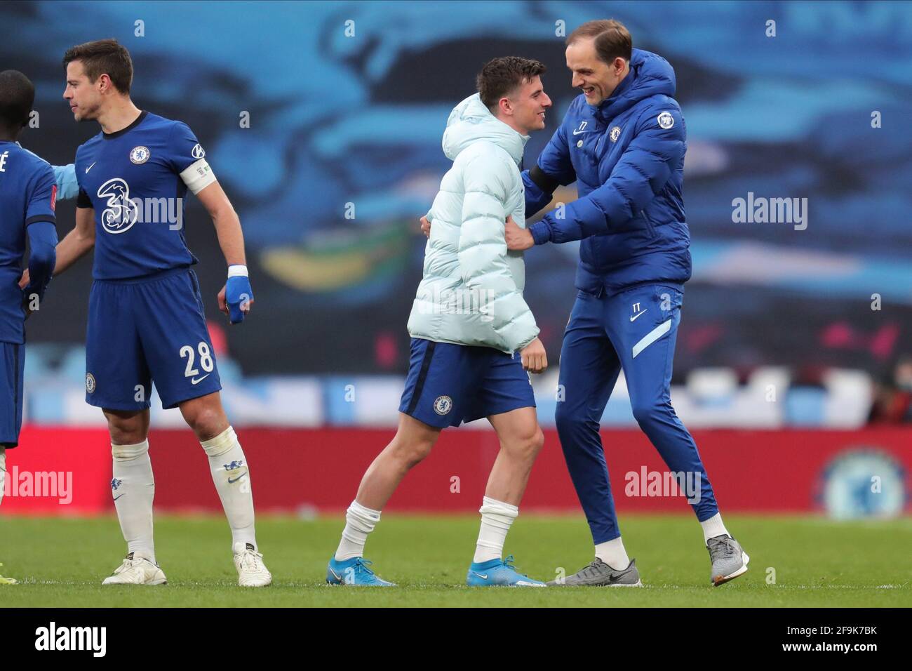 MASON MOUNT, THOMAS TUCHEL, CHELSEA FC V MANCHESTER CITY FC, 2021 Stock ...