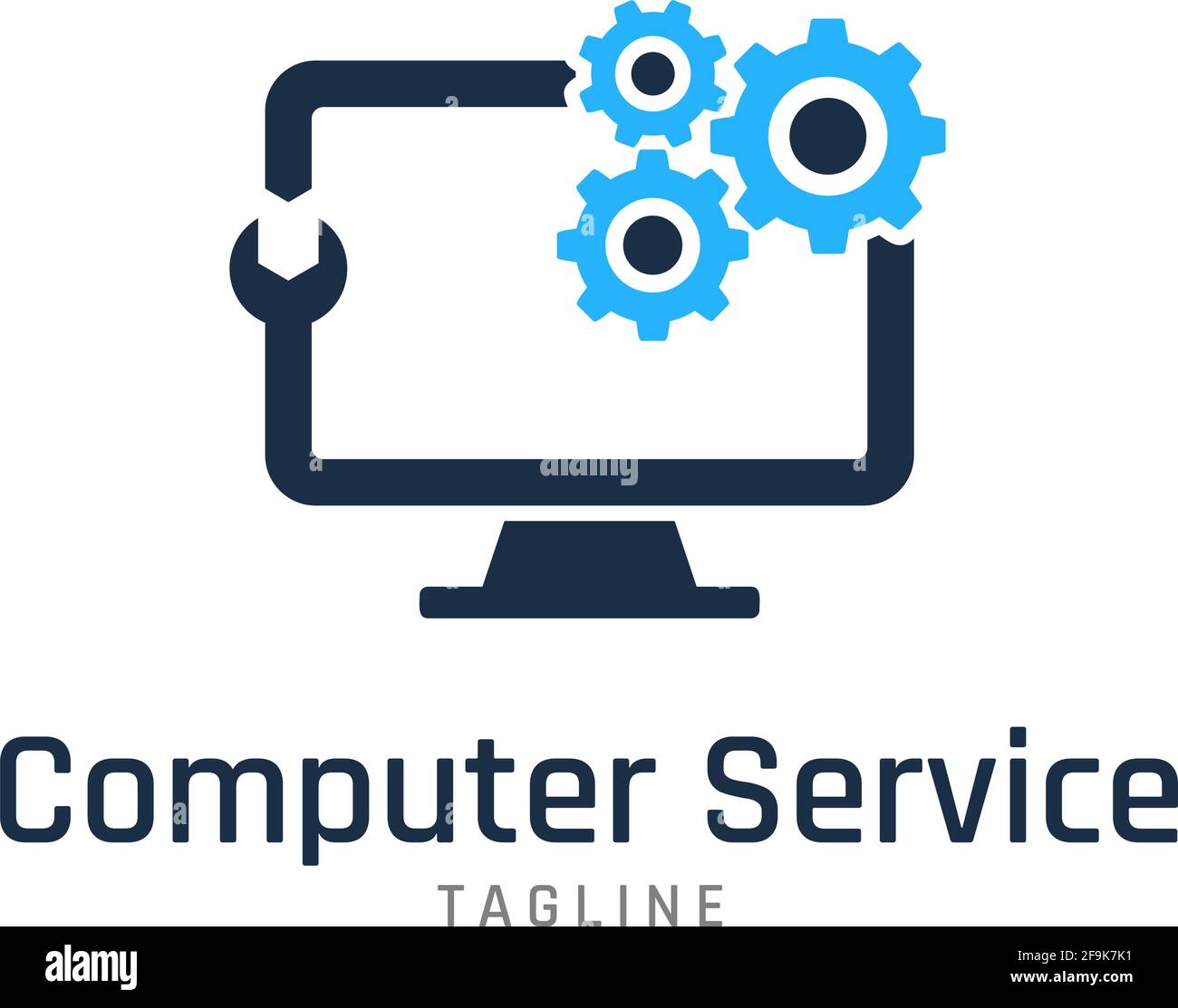 Logo Deisgn Vector Computer Service Stock Vector Image & Art - Alamy