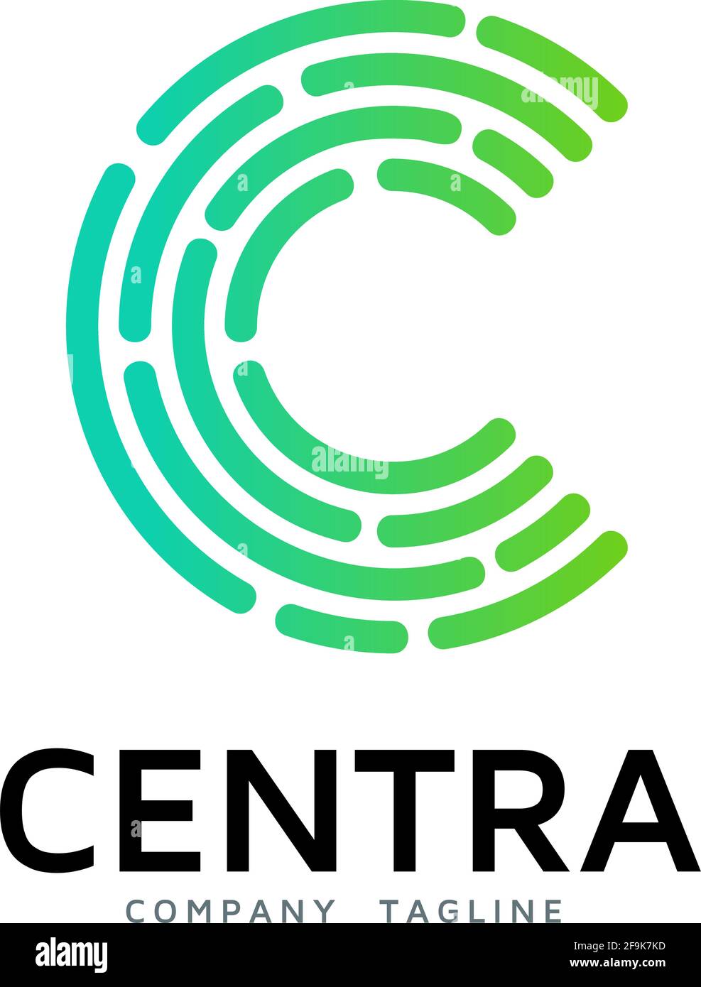 Logo Deisgn Vector Centra Letter Stock Vector Image & Art - Alamy