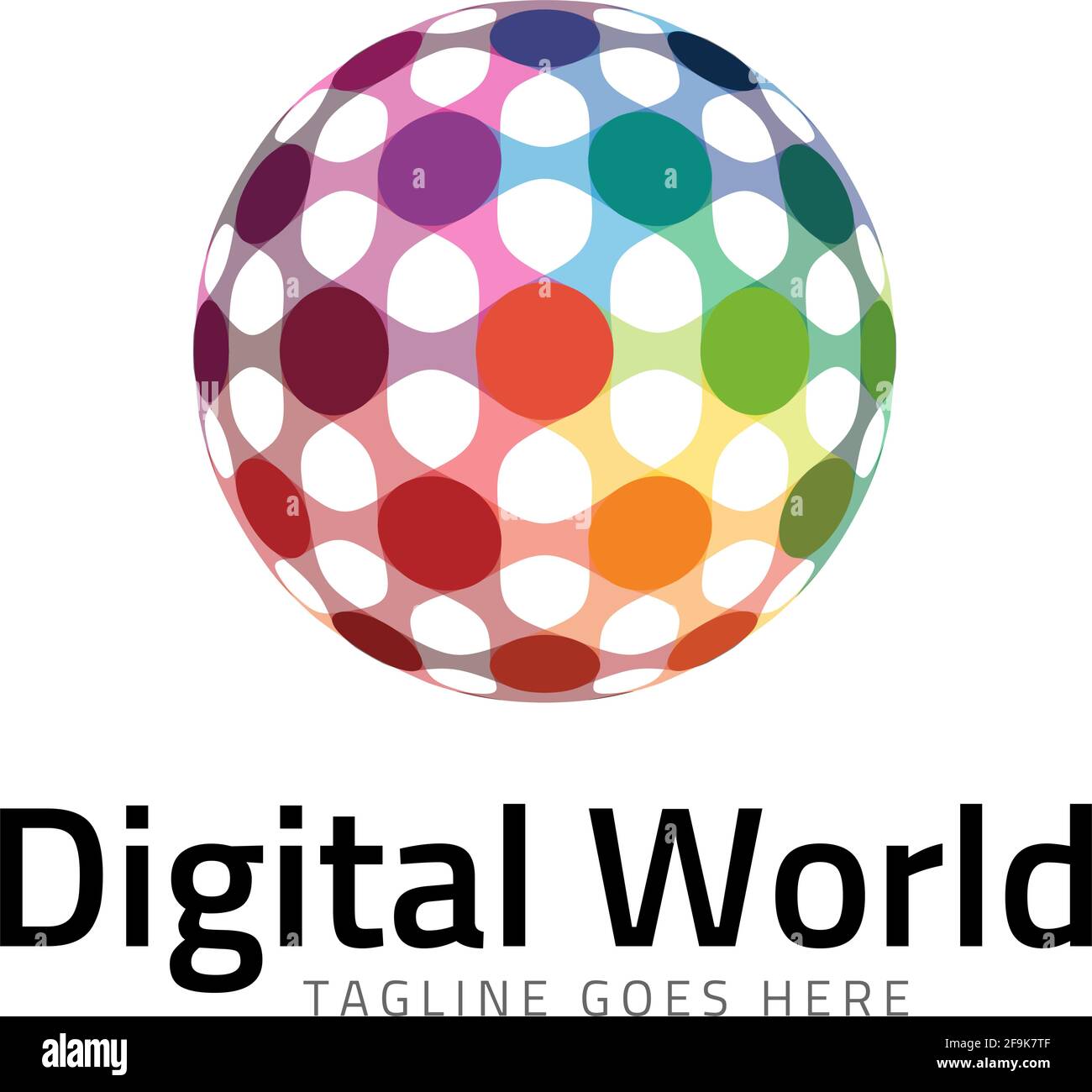 Logo Deisgn Vector Digital World Stock Vector Image & Art - Alamy