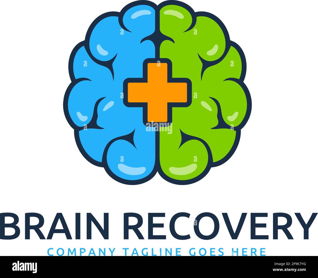 Logo Deisgn Vector Brain Recovery Stock Vector Image & Art - Alamy