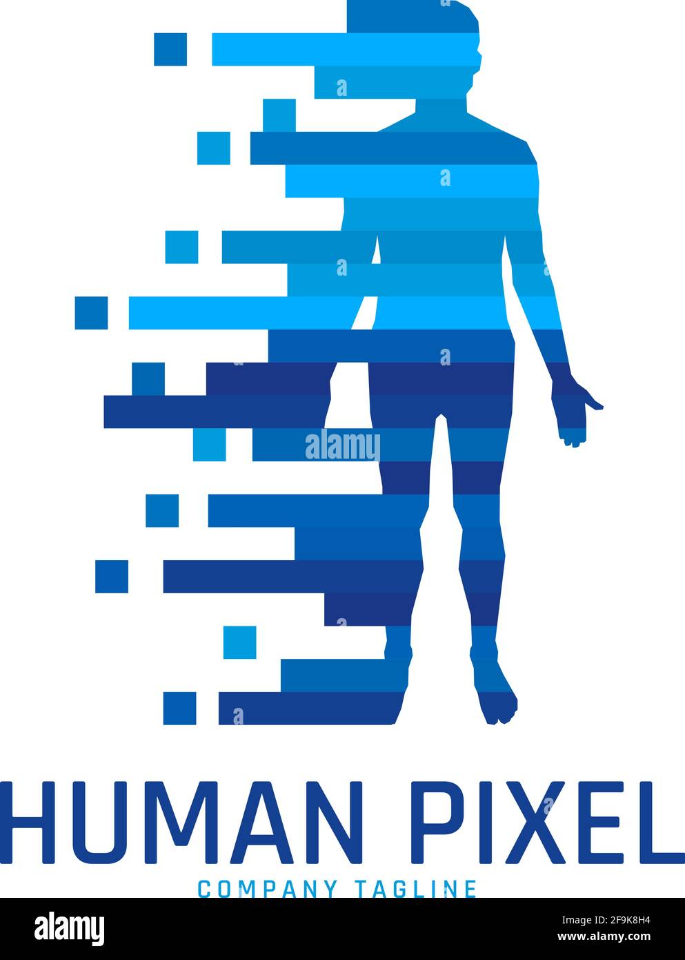 logo design pixel business vector Stock Vector Image & Art - Alamy