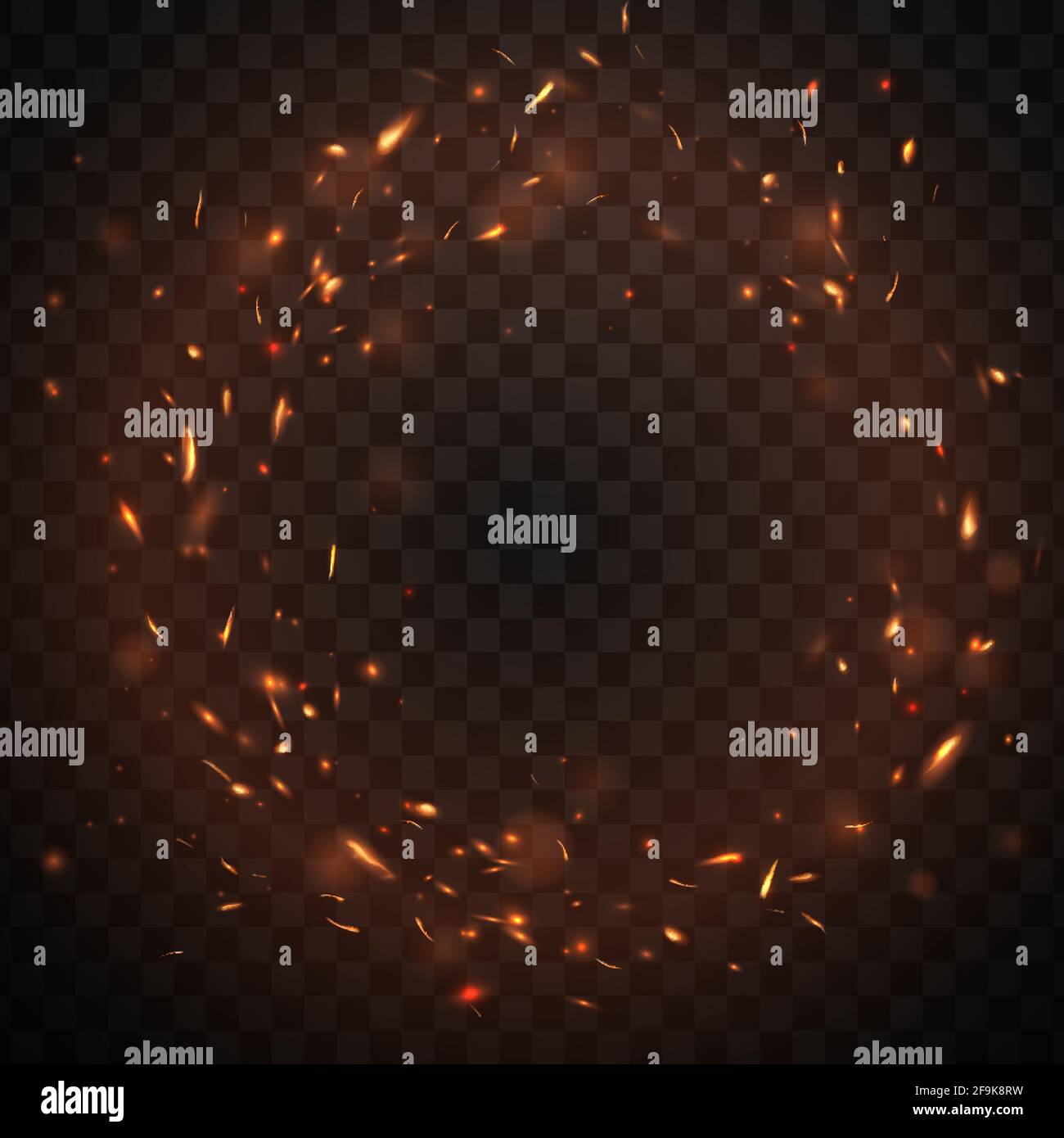 Burnt embers circle Stock Vector Images - Alamy