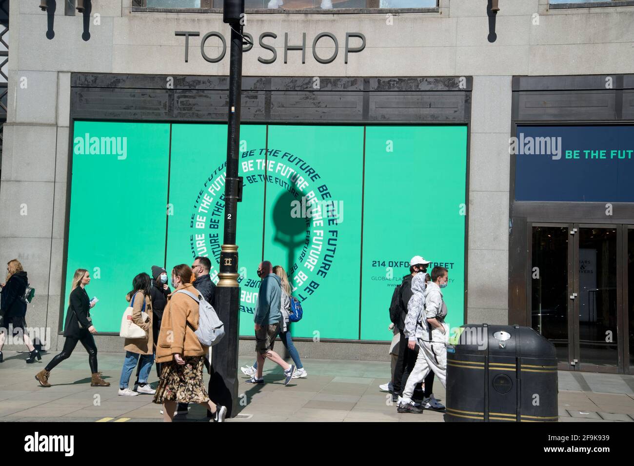 London, England, UK. Oxford Street re-opened after lockdown 3. Closed ...
