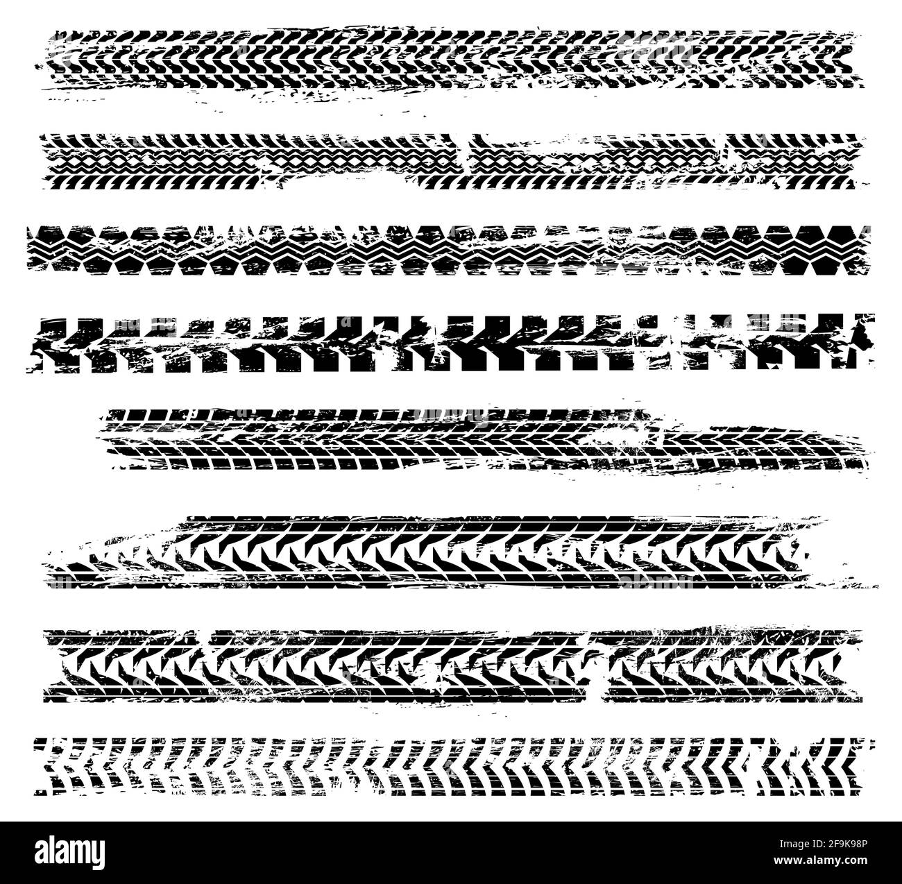 Mud tyre marks Cut Out Stock Images & Pictures - Alamy