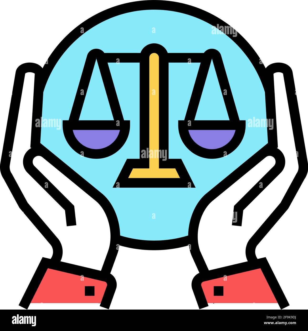 legislation law dictionary color icon vector illustration Stock Vector ...