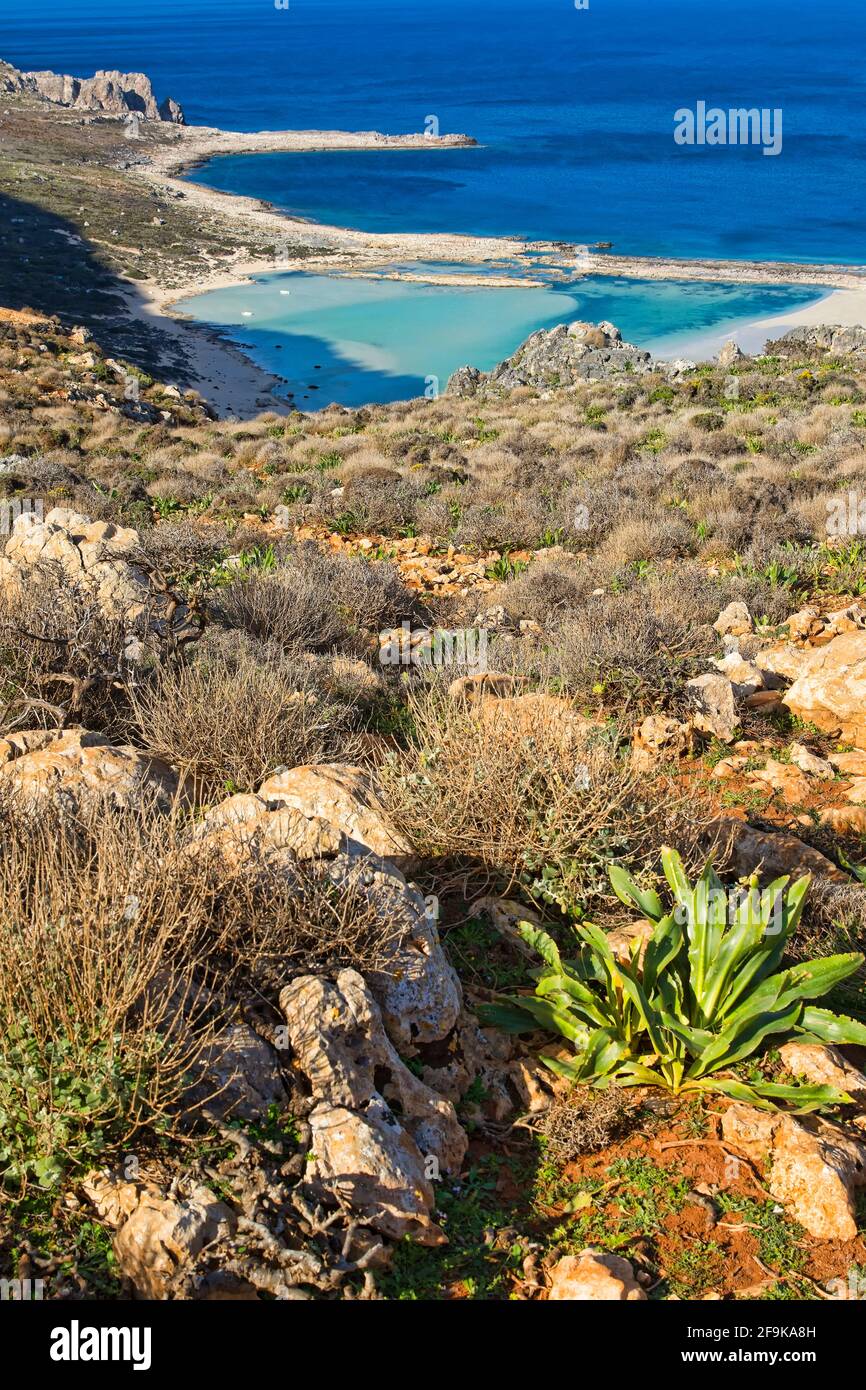 Balos Bay in Chania region, Crete Stock Photo - Alamy