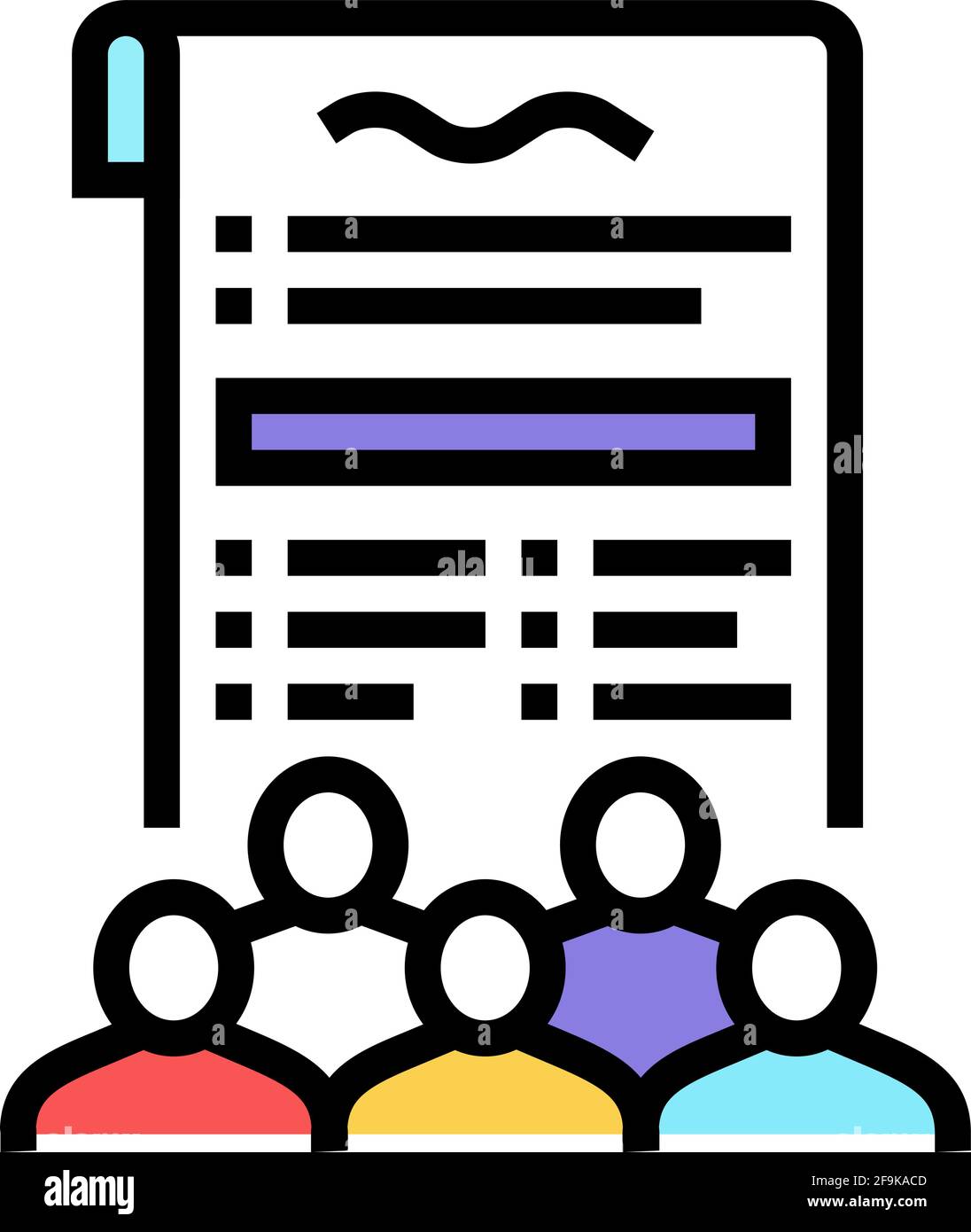 social norms law dictionary color icon vector illustration Stock Vector ...