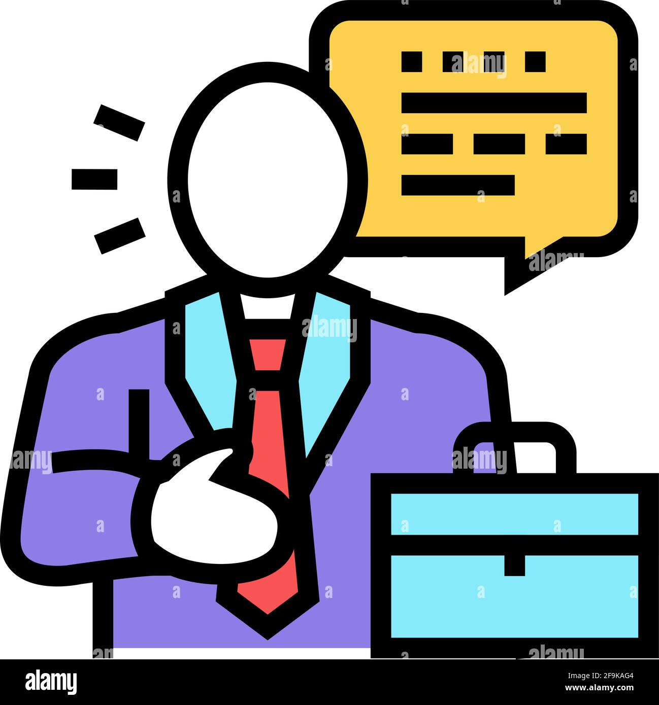 lawyer man color icon vector illustration Stock Vector Image & Art - Alamy
