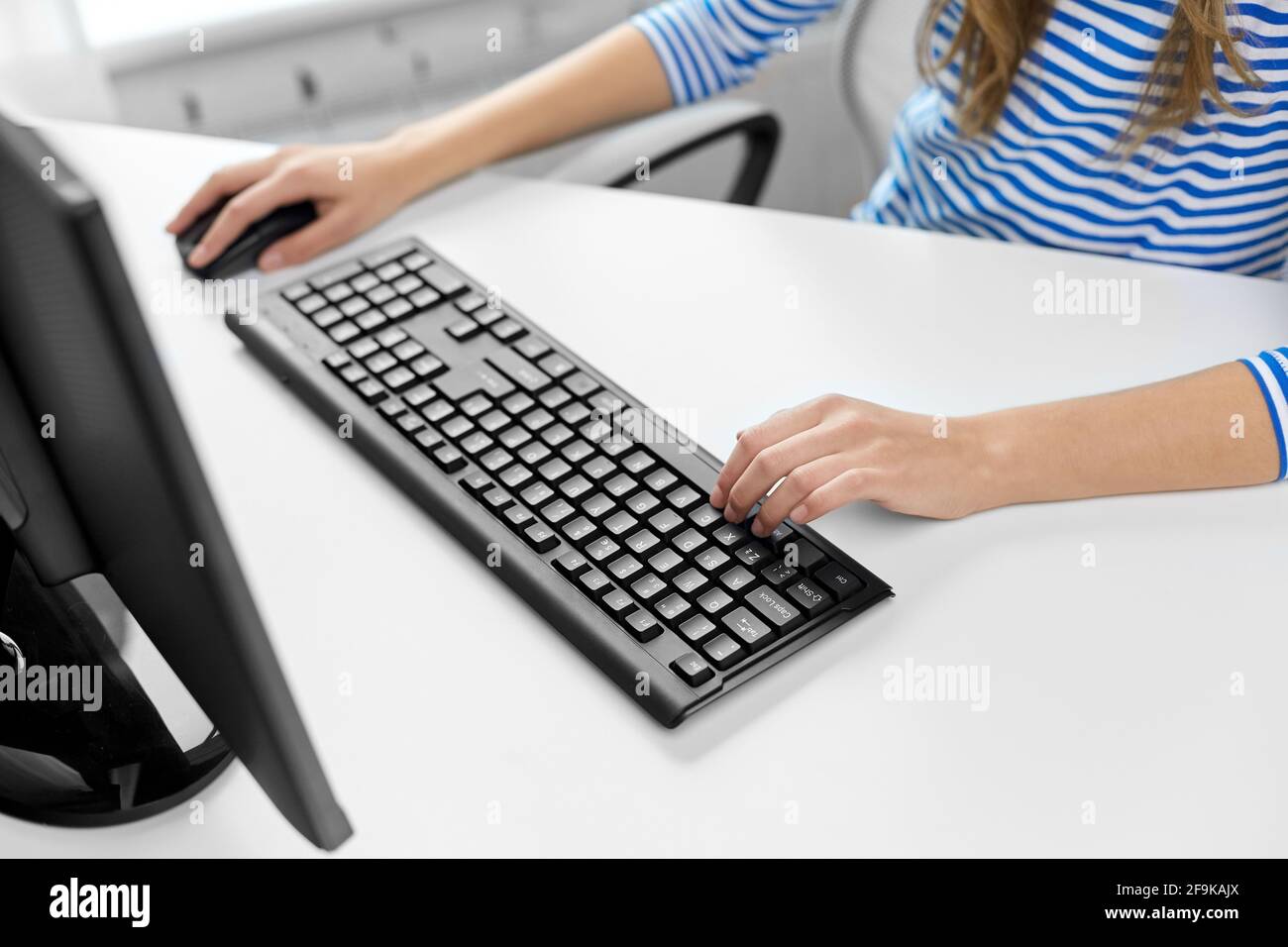 Teenager home learning close up hand hi-res stock photography and ...