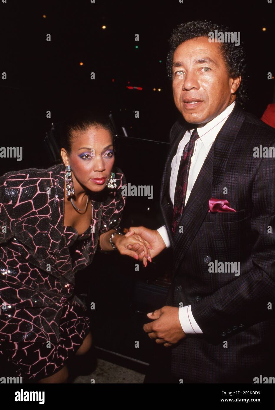 Ivory Stone and Smokey Robinson Circa 1980's Credit: Ralph Dominguez ...