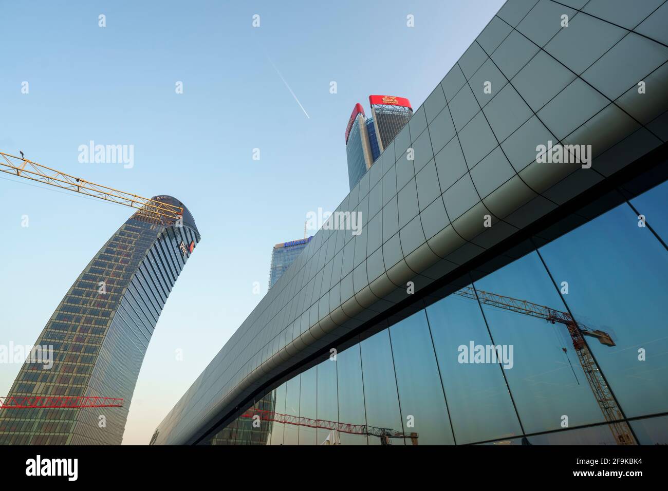 Milan, Italy: modern Citylife park with Isozaki, Hadid and Libeskind ...