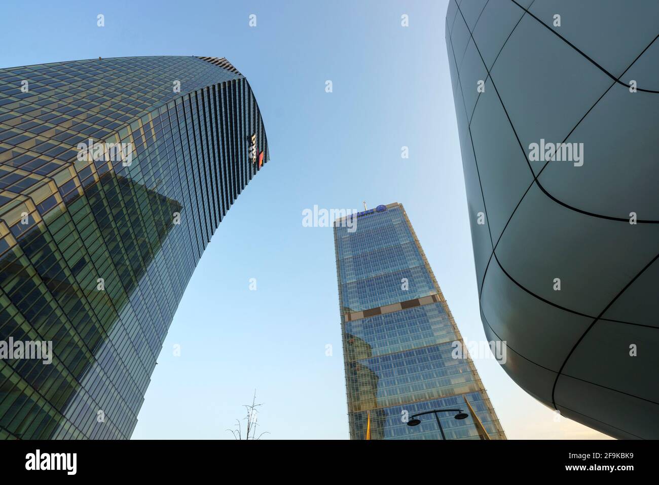 Milan, Italy: modern Citylife park with Isozaki, Hadid and Libeskind ...