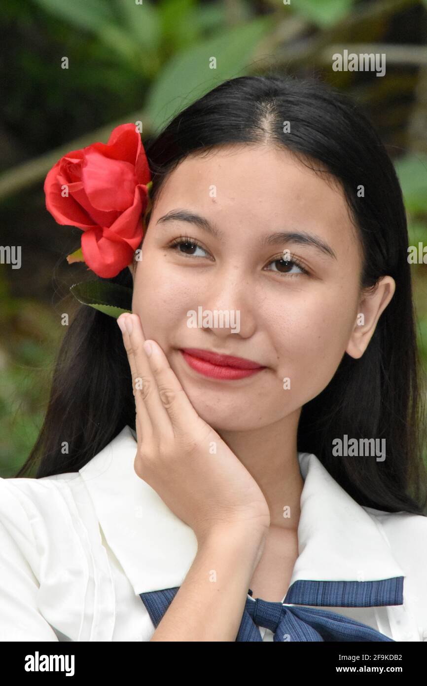 Unemotional young asian female hi-res stock photography and images - Alamy